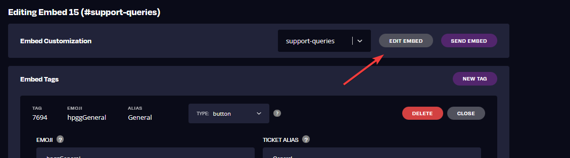 Setting up Ticket Embeds & Forms